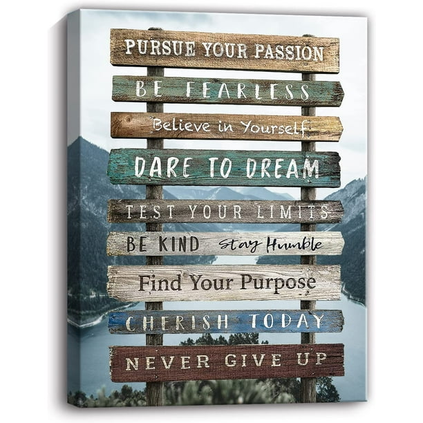 Inspirational Wall Art Office Wall Decor Motivational Picture Canvas ...
