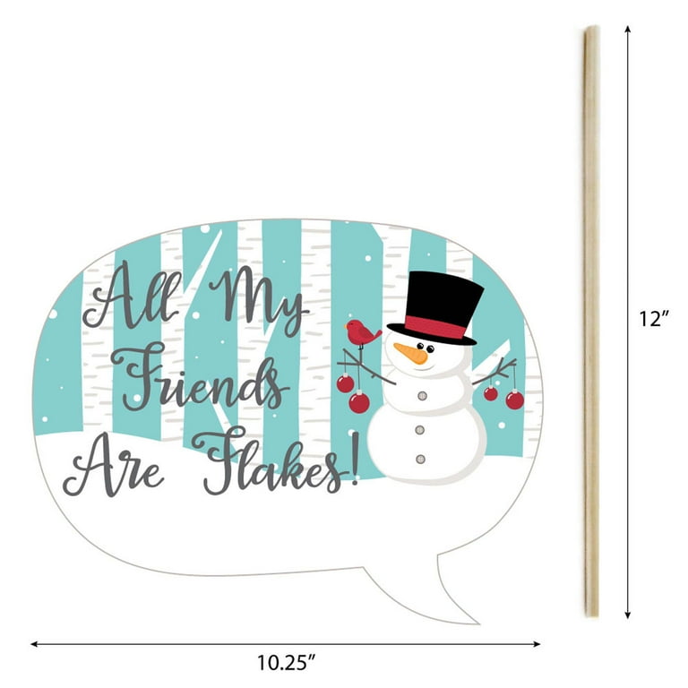 Snowman Photo Booth Props