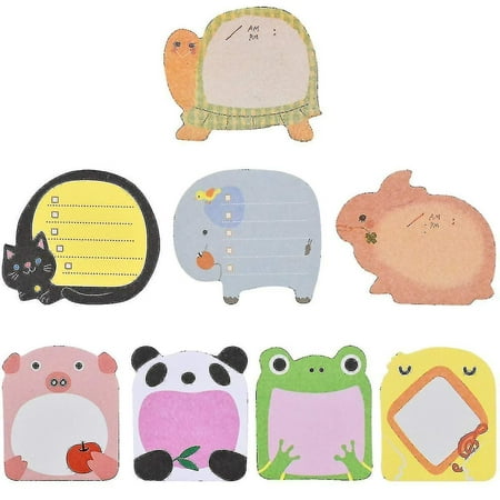 Cartoon Sticky Notes Self Sticky Notes Cute Animals Shaped Sticky Notes ...