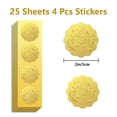 25sheets Plastic Self Adhesive Gold Foil Embossed Stickers Medal ...