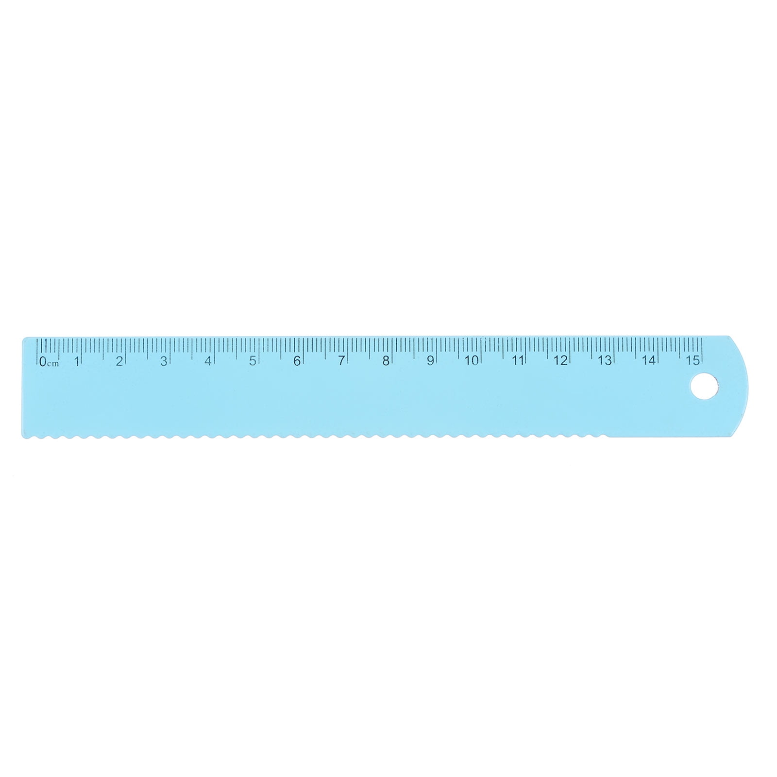 Straight Ruler 15cm Metric Wave Edge with Small Hole Measuring Tool ...