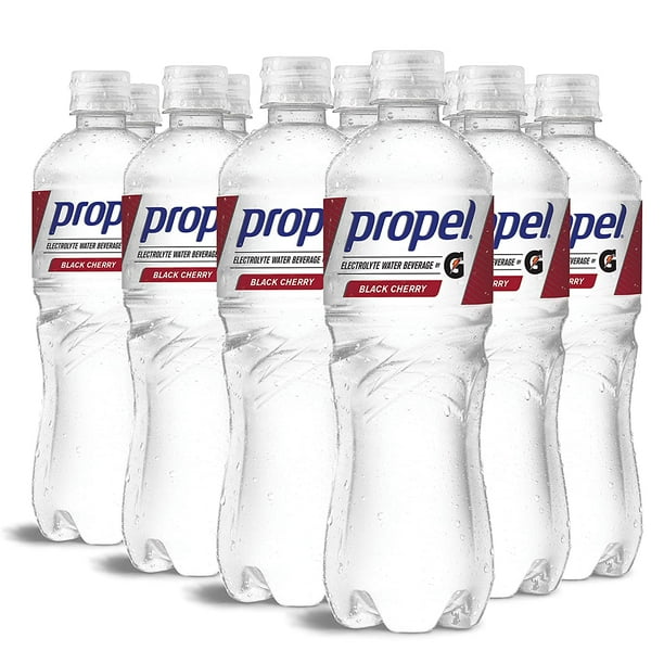 Propel, Black Cherry, Zero Calorie Water Beverage with Electrolytes ...