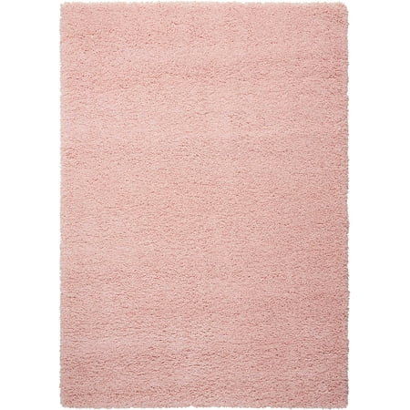 Nourison Amore Solid Blush Area Rug - Walmart.com