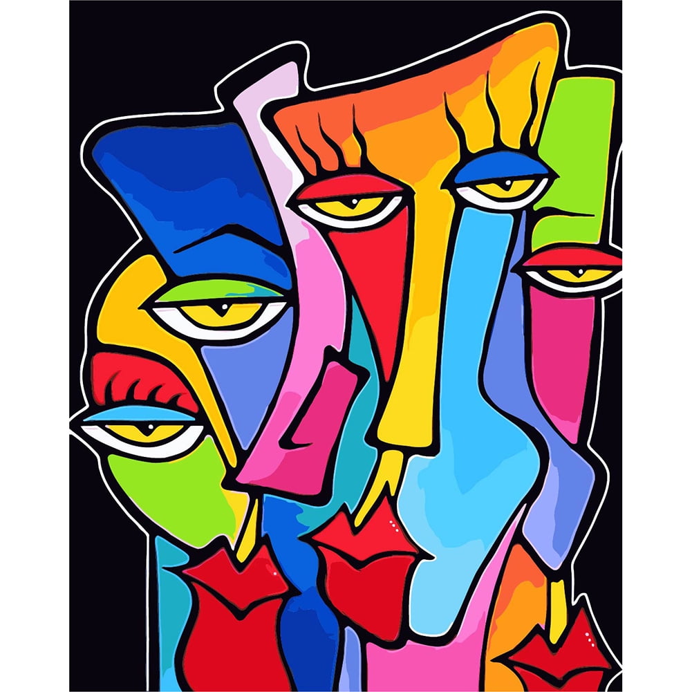 Contemporary Queer Portrait Abstract art Acrylic Painting Art piece ...