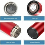 Heated Thermos for Coffee and Tea, LED Temperature Display, Stainless ...