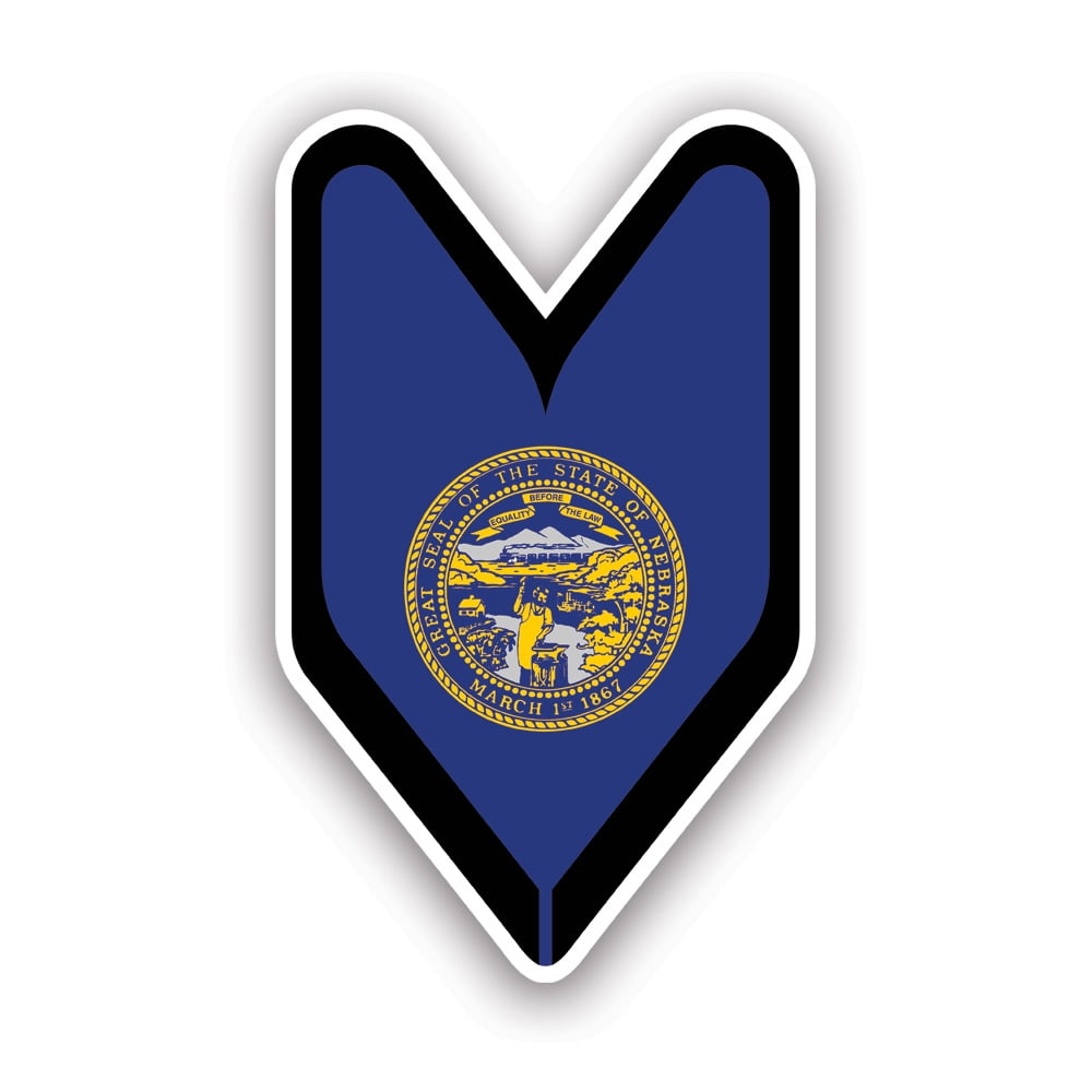Nebraska Driver Badge Sticker Decal - Self Adhesive Vinyl ...