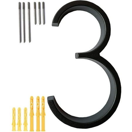 5’’ Floating House Number Modern House Numbers- zinc Alloy Home Address ...