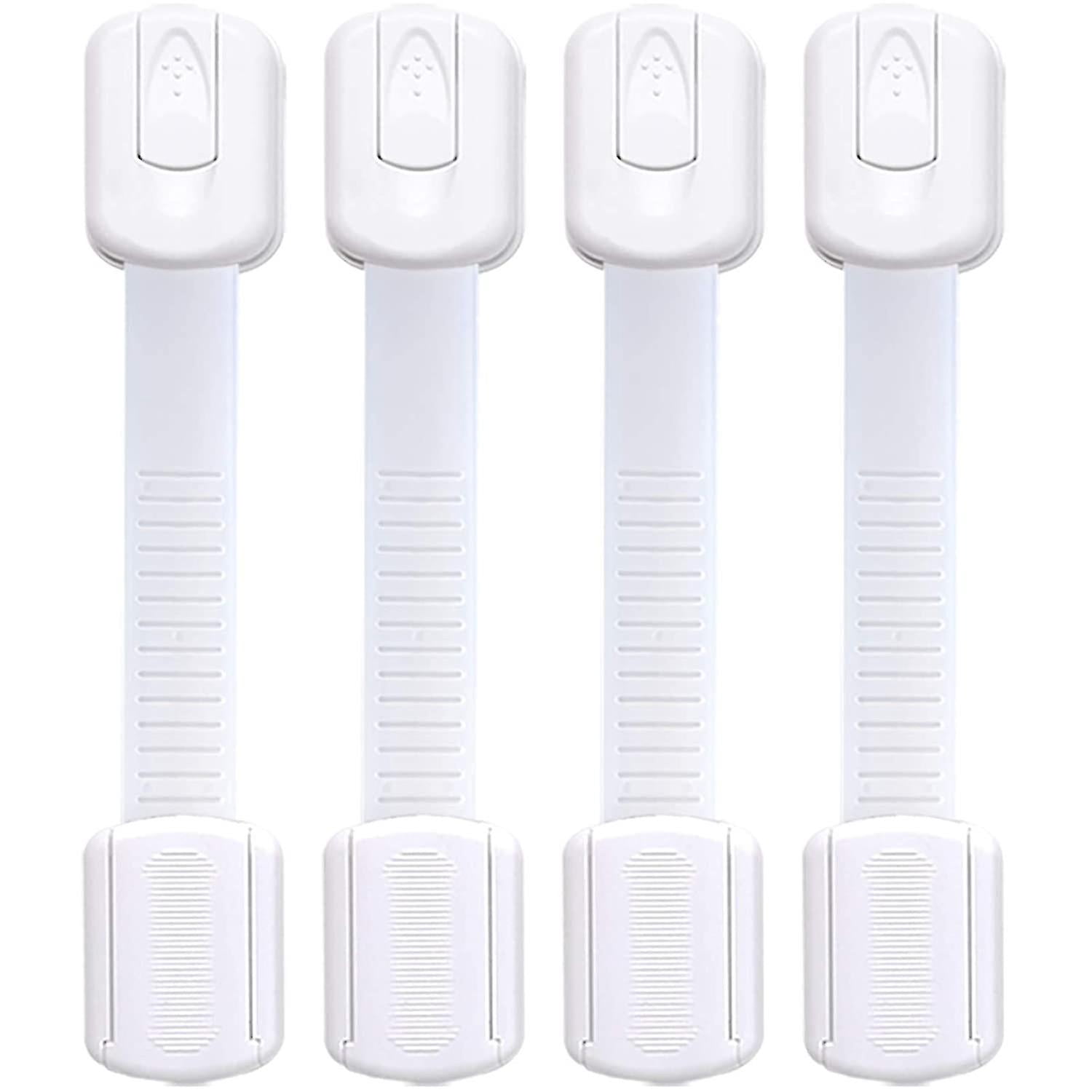 Child Safety Strap Locks (4 Pack) Drawer Locks Baby Proofing ...