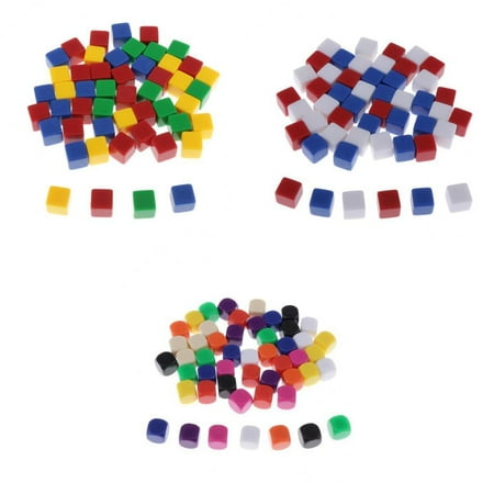 Pack of 150 Opaque Blank 6 Sided for DND Math Teaching Party Game ...
