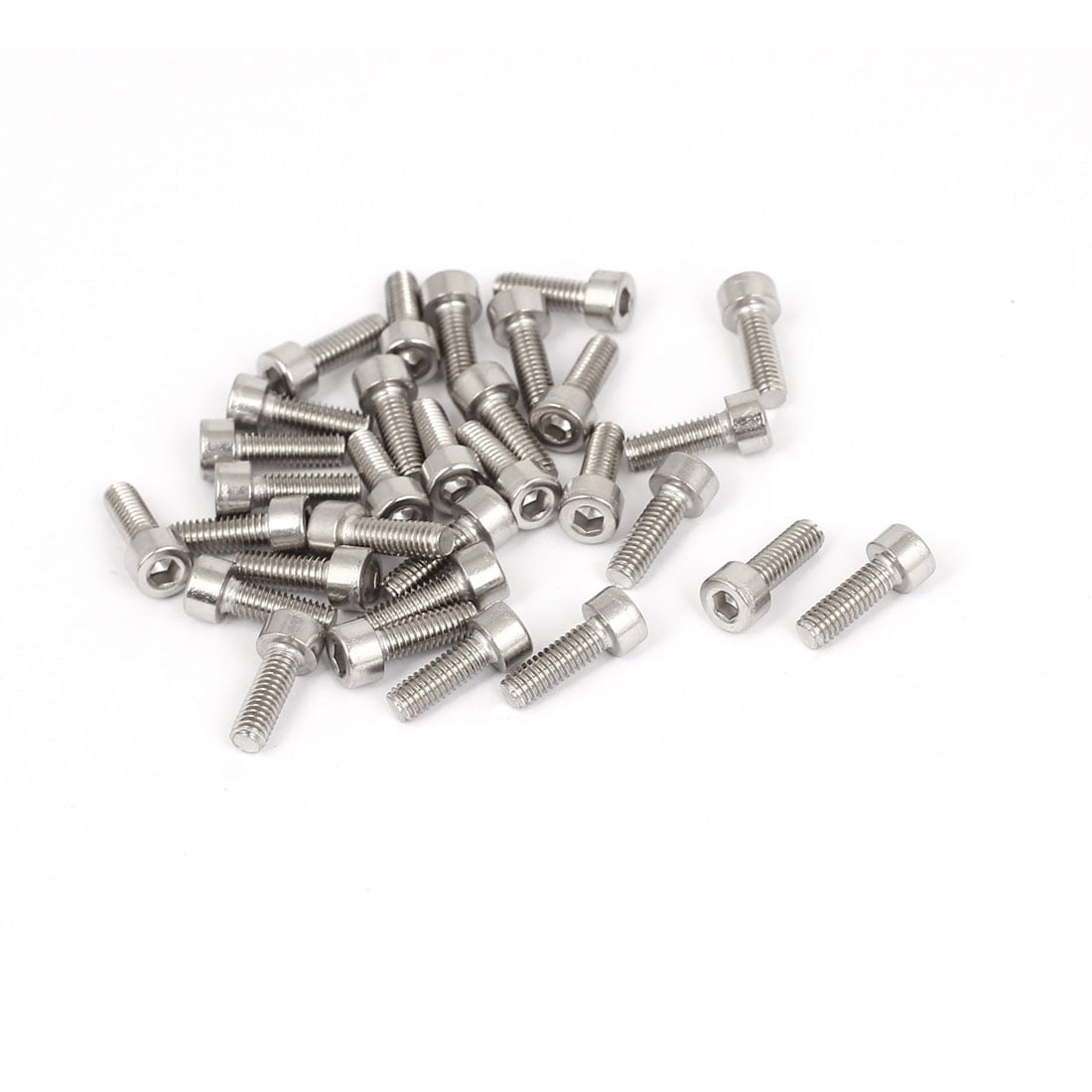 M4 x 12mm 304 Stainless Steel Hex Socket Head Cap Screws Bolts DIN 912 ...