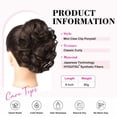 9" Short Ponytail Extension, Classic Loose Curly Wavy Claw Clip Pony ...