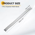 Uxcell Expansion Watch Bands 12mm Stainless Steel Stretch Watch ...