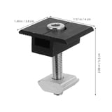 Homoyoyo 4Pcs Black Adjustable Solar Panel Mount Brackets with Screws ...