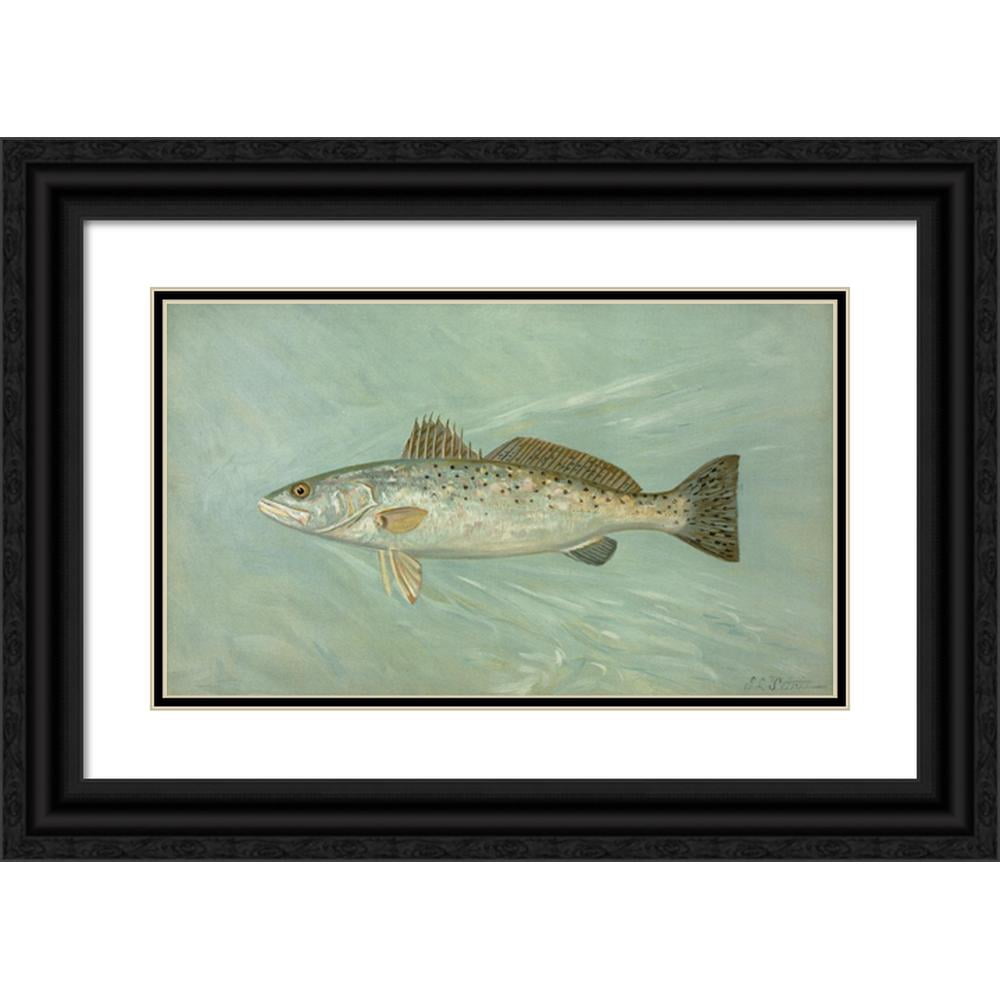 John L. Petrie 24x16 Black Ornate Framed Double Matted Museum Art Print ...