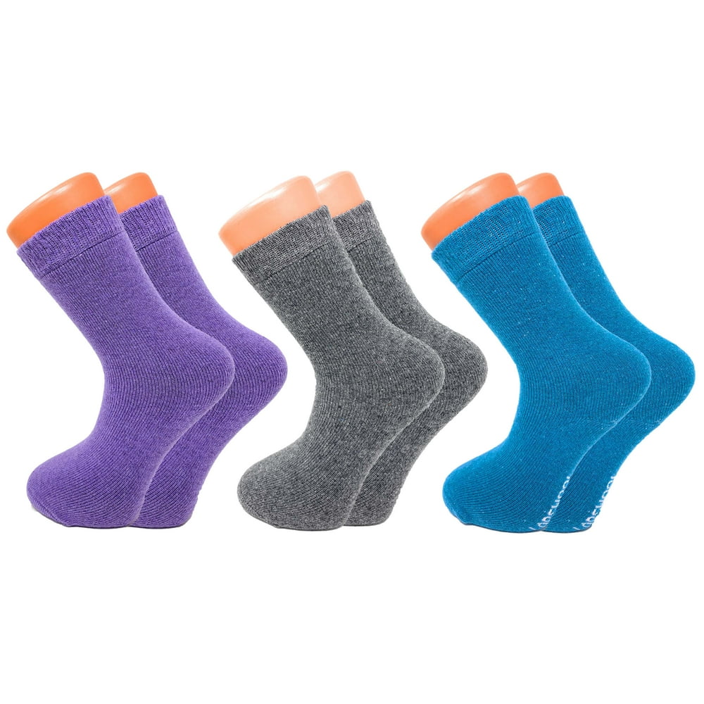 AWS/American Made - Thermal Socks for Women Casual Lambs Wool Crew ...