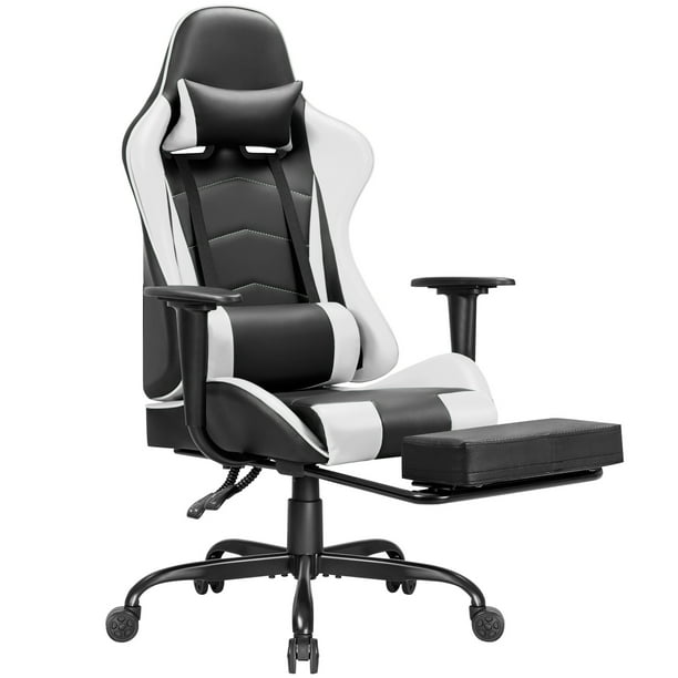 Walnew High Back Gaming Chair PU Leather Swivel Adjustable Height ... Walnew High Back Gaming Chair PU Leather Swivel Adjustable Height ...