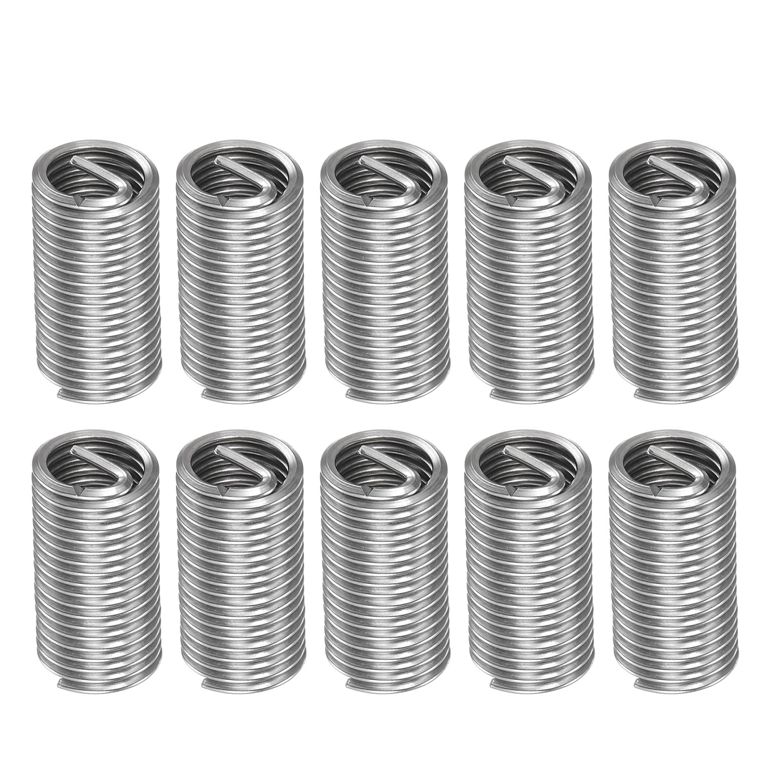 Uxcell M10 x 1.5 3D 30mm 304 Stainless Steel Wire Thread Insert ...