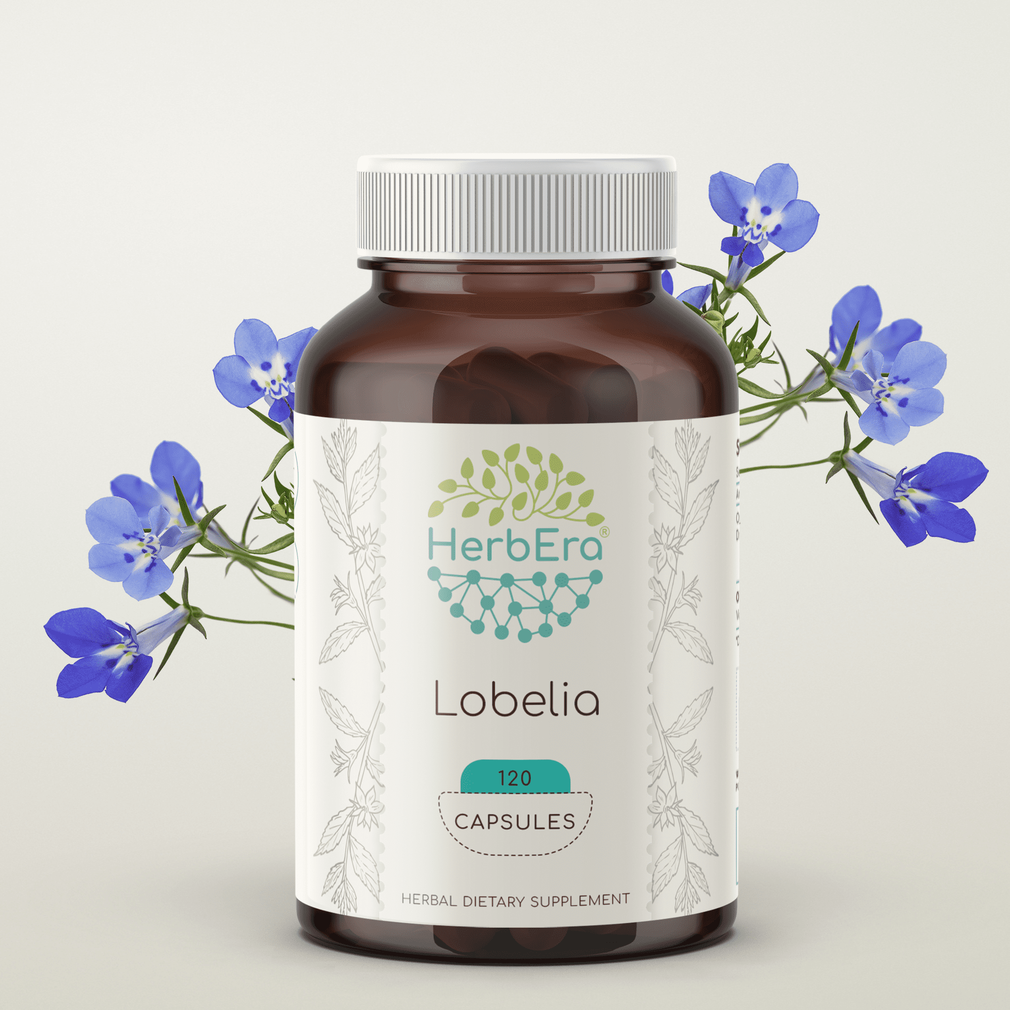 Lobelia 120 Capsules, 500 mg, Responsibly farmed organic Lobelia ...