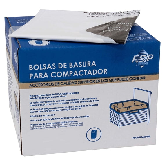 Whirlpool W10165293RB 18-Inch Plastic Compactor Bags with Odor Remover ...
