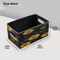 2 Pcs Foldable Felt Storage Bins Decorative Fabric Organizer Baskets ...
