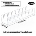 CGHWBEA Hat Organizer, Clear Plastic Baseball Cap Display Rack, Cap ...
