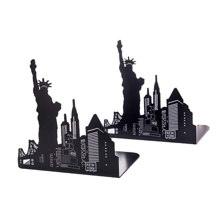 Cute Cartoon Bookends Non-slip Metal Book Stand for Office - Statue of ...