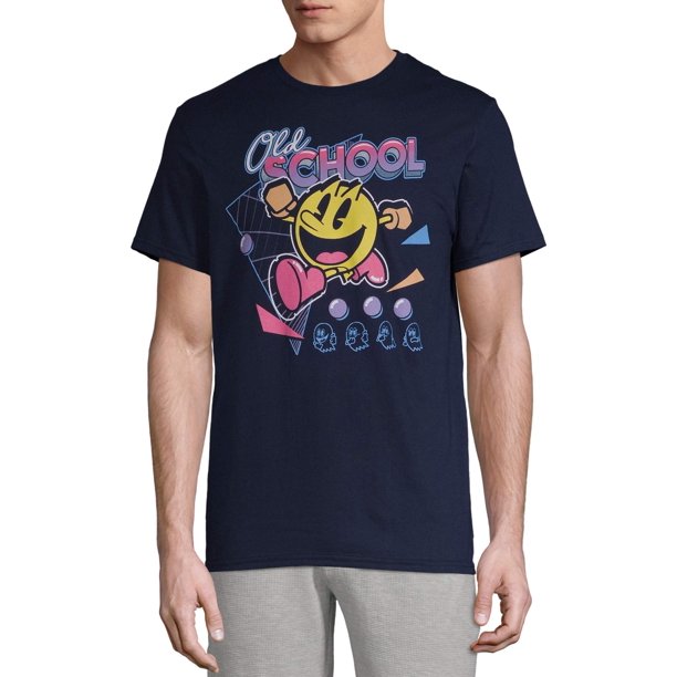 Pac Man - Men's Pacman Old School Retro Video Game Graphic T-shirt ...