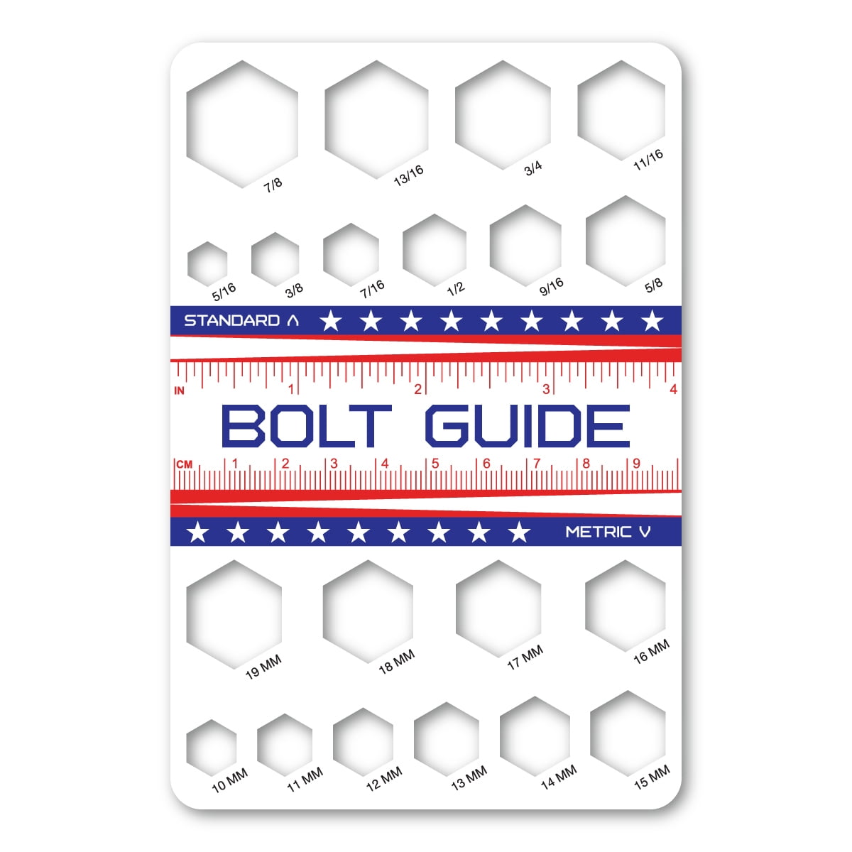 Bolt Guide Size Chart Magnet - Walmart.com