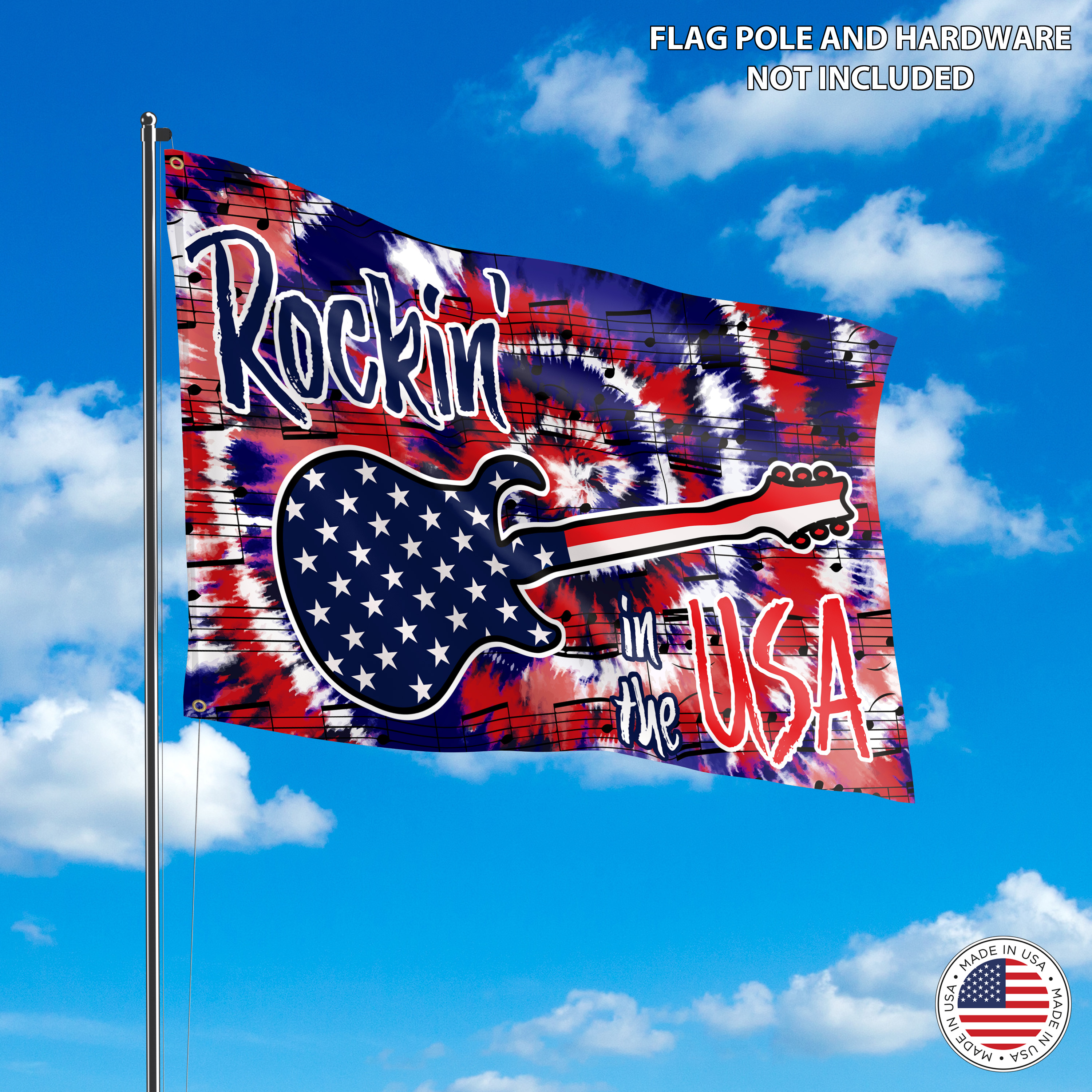 Rockin' USA 3x5 flag by Ashton - Walmart.com