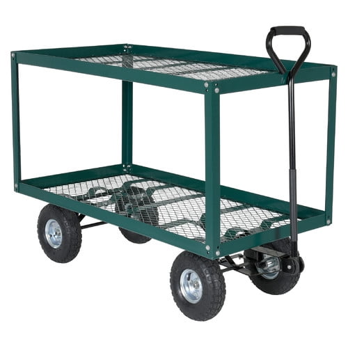 Vestil 300 lbs Two Shelf Landscape Utility Cart - Walmart.com