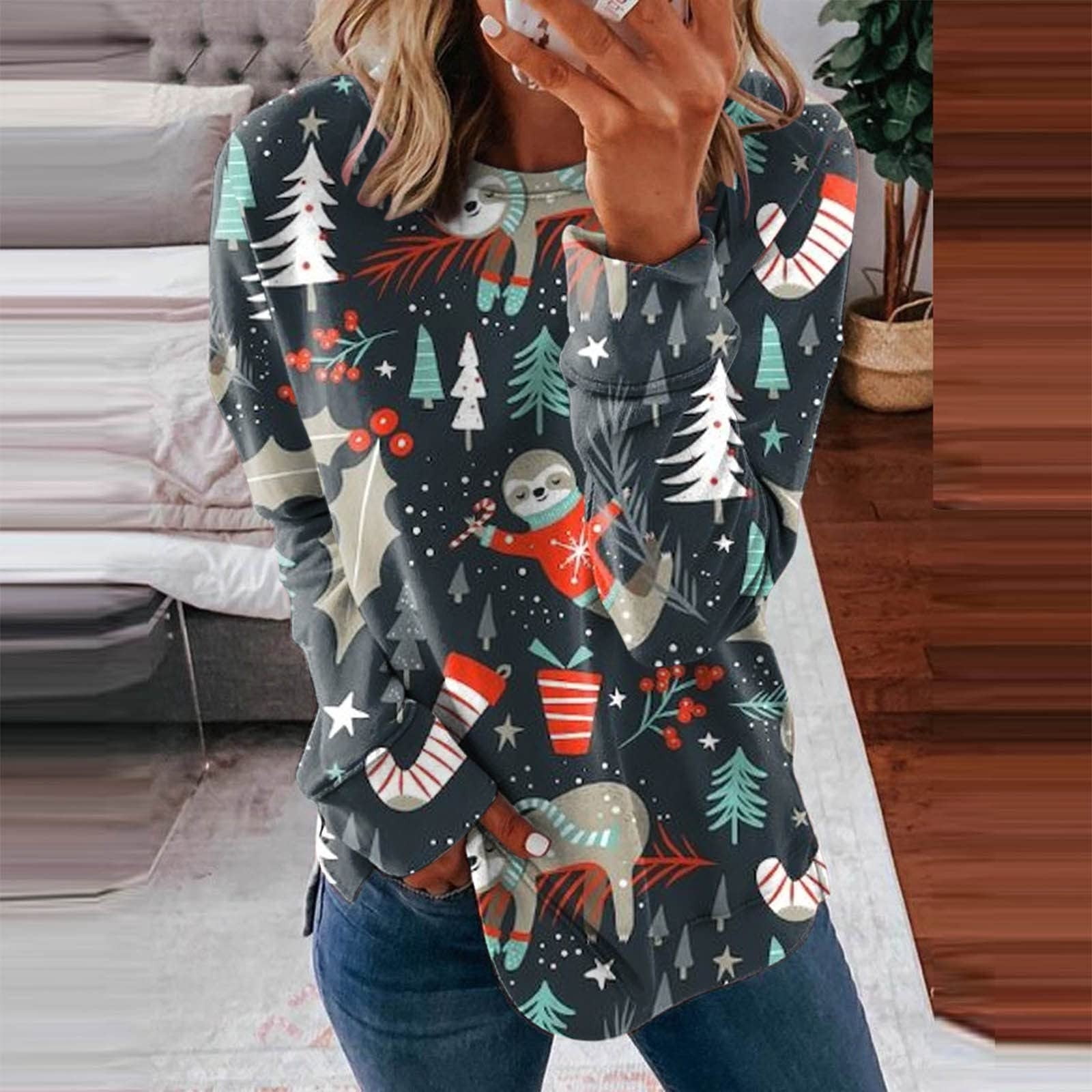 Jsaierl Womens Oversized Sweatshirts Crew Neck Long Sleeve Shirts