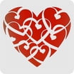 Love Sign Stencil 12x12" Infinity Heart Plastic Reusable Drawing ...