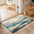 Area Rug Abstract Beach Oil Painting Style Soft Rectangle Area Rugs ...