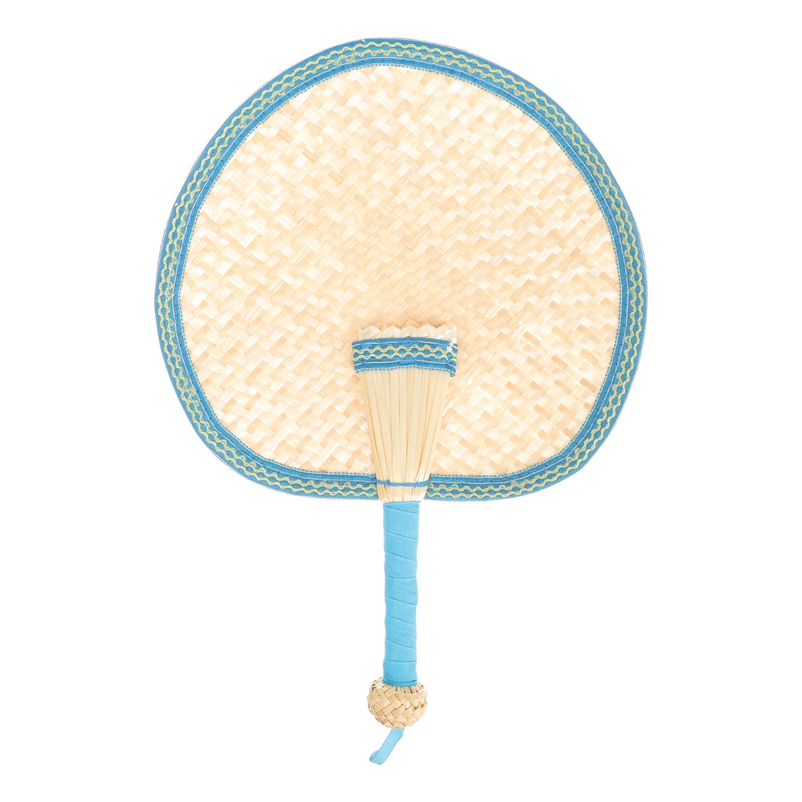 NUOLUX Hand Made Fan Woven Straw Fan Chinese Style Handheld Fan Summer ...