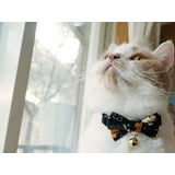 Necoichi Kimono Bow Tie Cat Collar, Black - Walmart.com