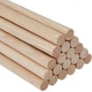Uxcell Wooden Dowel Rods Wood Sticks Round Wooden Dowels Rod for DIY ...