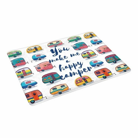 MKHERT Funny You Make Me Happy Camper Inspirational Quote with Retro ...