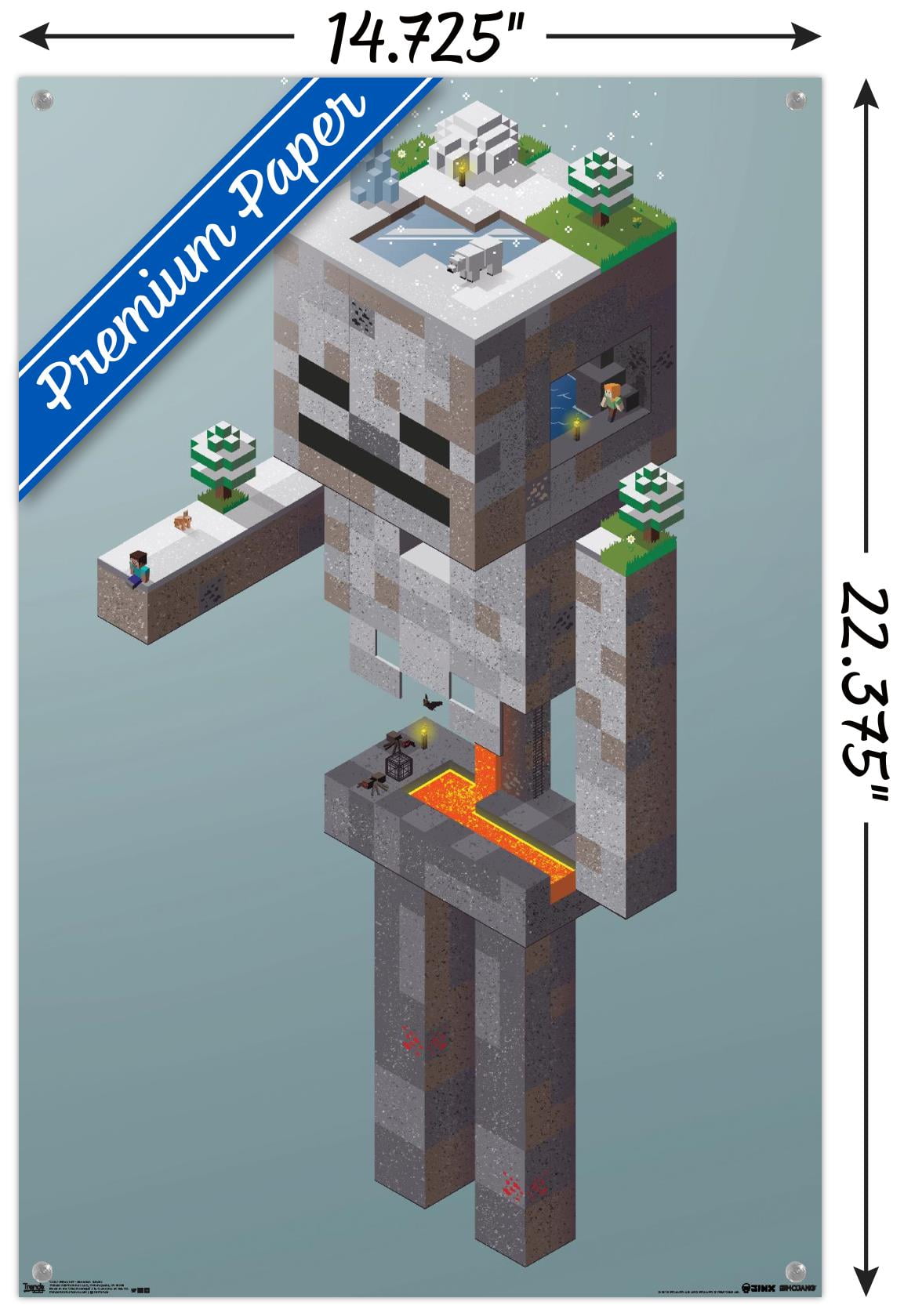 Papercraft Minecraft Mutant Skeleton