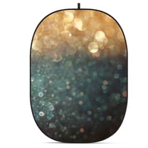 Glow CBA-TB0010 5x6.5' Fabric Collapsible Backdrop, Bokeh Textured ...