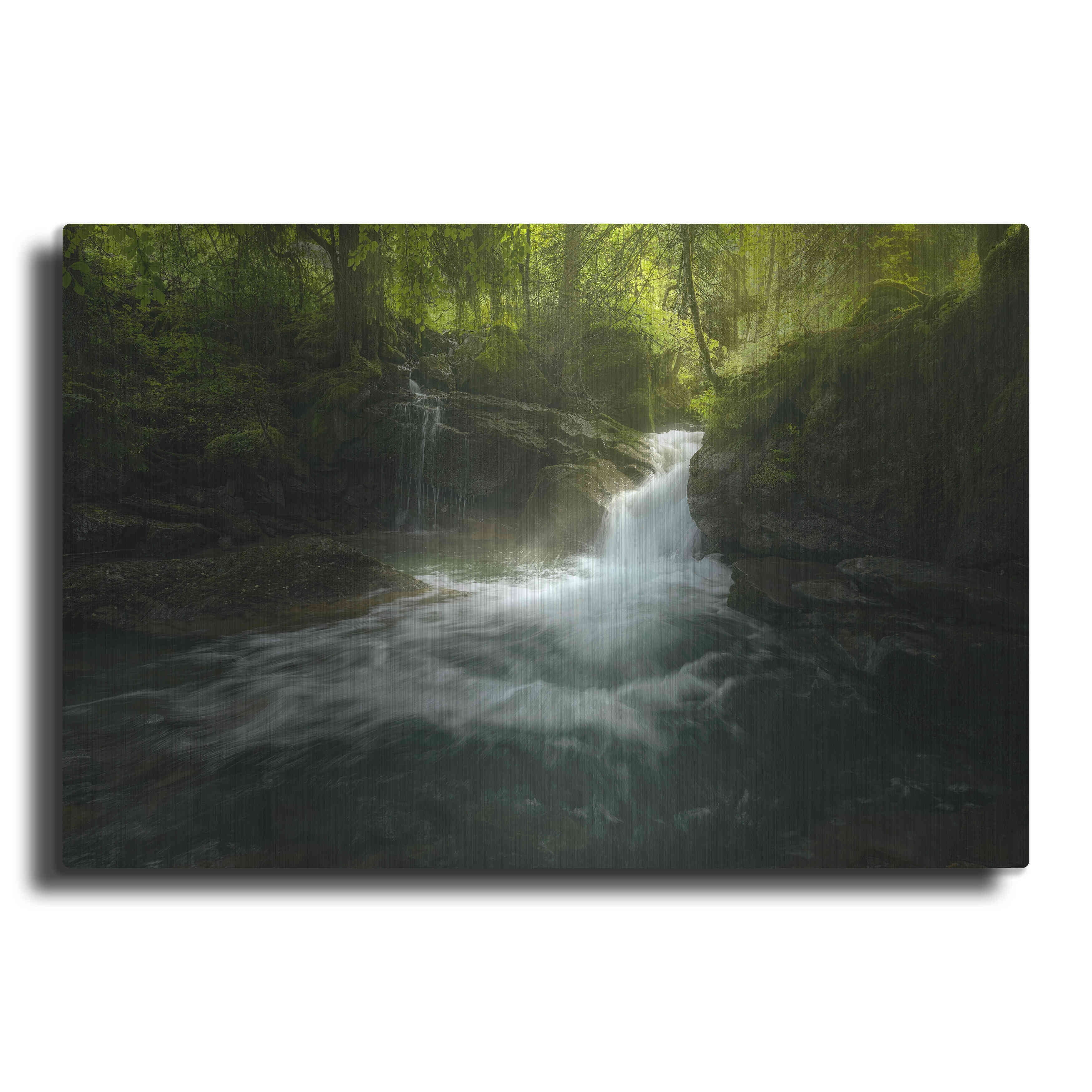 Luxe Metal Art 'Stream of Life' by Enrico Fossati, Metal Wall Art, 24 ...