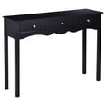 Topcobe Hall Table Side Table with 3 Drawers, Foyer Table for Entryway ...