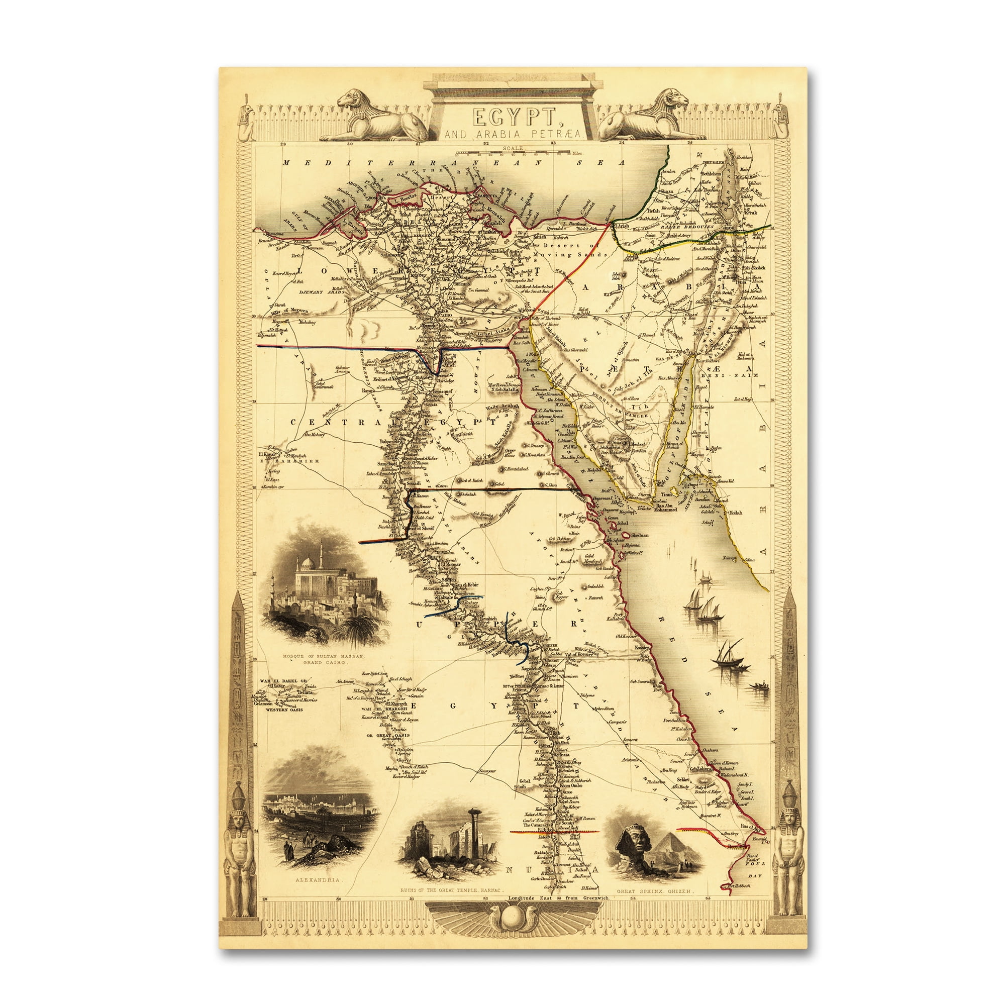 Trademark Fine Art 'Map 20' Canvas Art by Lantern Press - Walmart.com