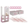 Delta Children 24-Piece Nursery Storage Set - Infinity Pink - Walmart.com