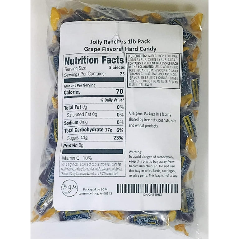 Jolly Rancher Hard Candy Nutrition Jolly Rancher Hard Candy, Original