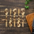 Bamboo Utensil Set 5-Piece Kitchen Tools With Solid Spoon, Slotted ...