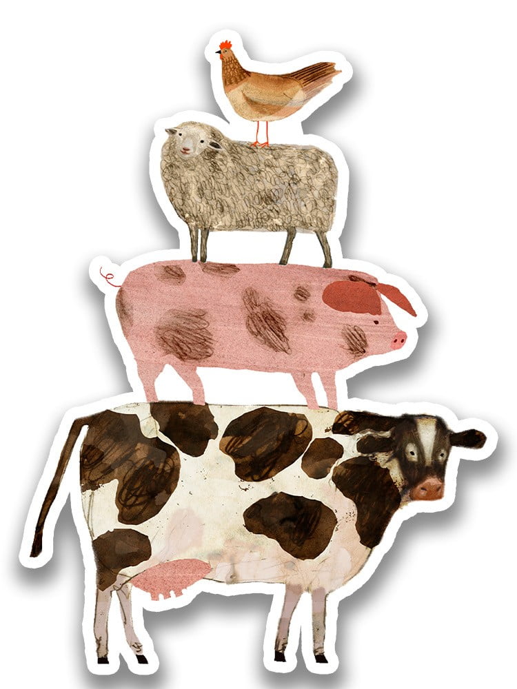 World Art Group Barnyard Buds Sticker -Victoria Borges Designs, Vinyl ...