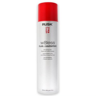 Rusk W8Less Plus Extra Strong Hold Hairspray, Versatile Design Tool ...