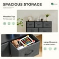 Dresser for Bedroom, 9 Storage Drawers, Anti-Tip Tall Fabric Closet ...
