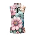 Avolia Female Tank-Top Sleeveless Yoga-Vest Floral-Print Stretch ...