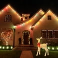 Lighted Christmas Reindeer Decoration, Outdoor Standing Elk Family with ...